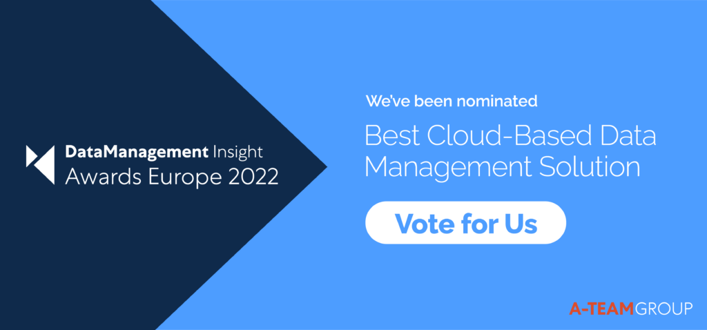 Data Management Insight Europe Awards 2022 vote for us banners - A Team
